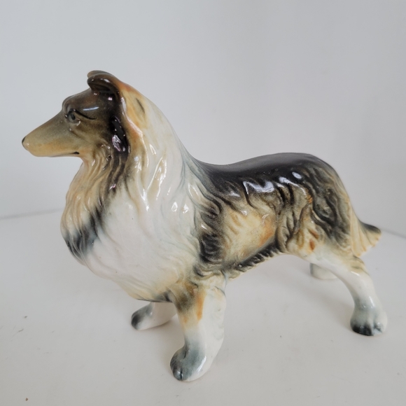 unbranded | Accents | Vintage Ceramic Collie Breed Statuejapan | Poshmark